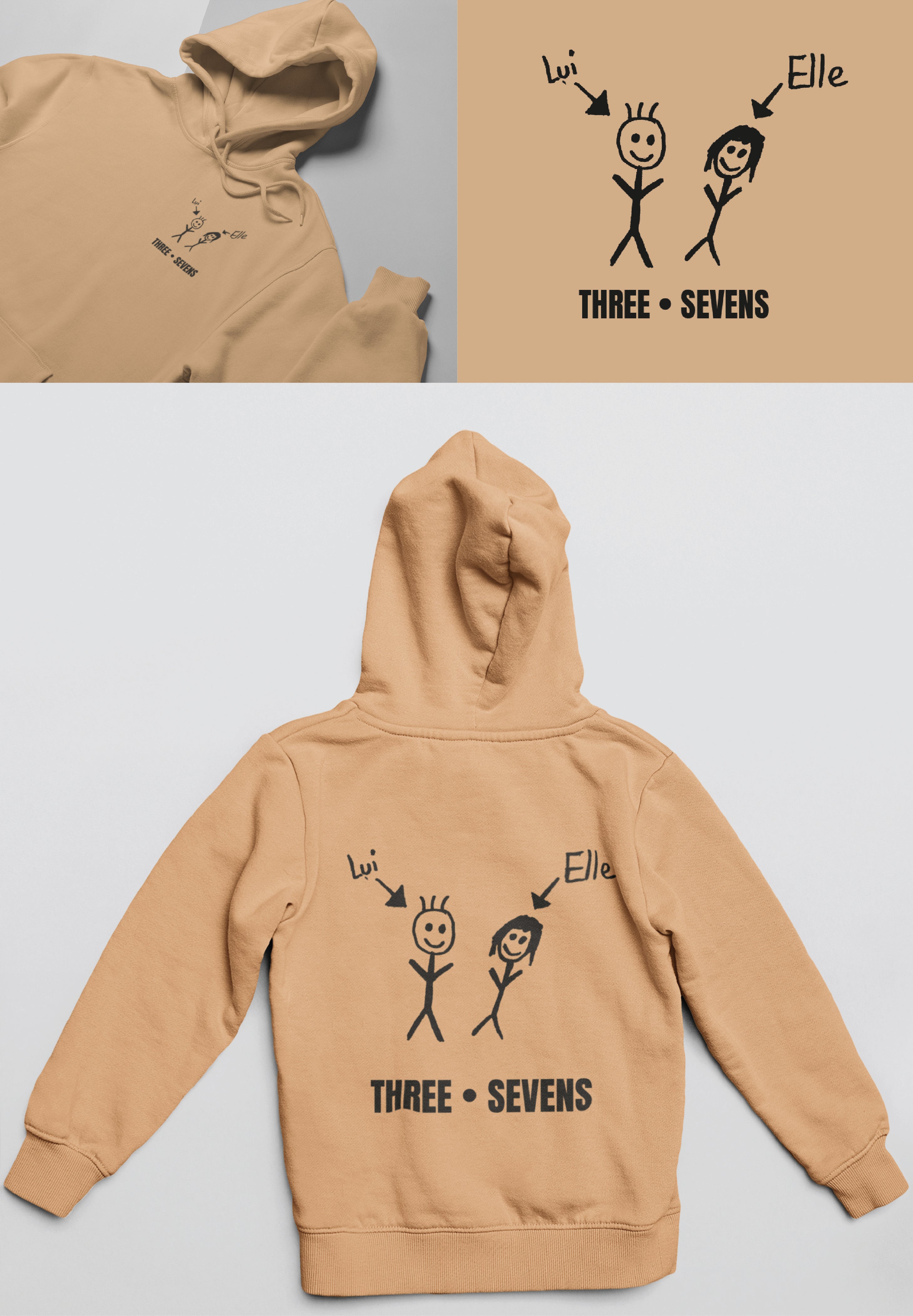 Hoodie "Lui-Elle" - Three Sevens – Impressions Gaspésie
